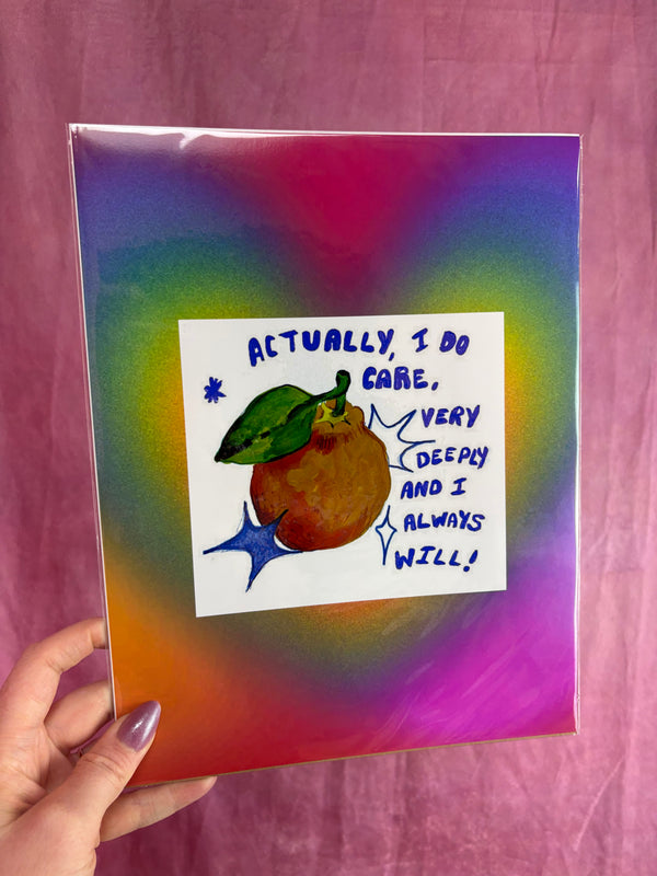 “Actually, I Do Care…” Wall Photo – Sunshine Studio